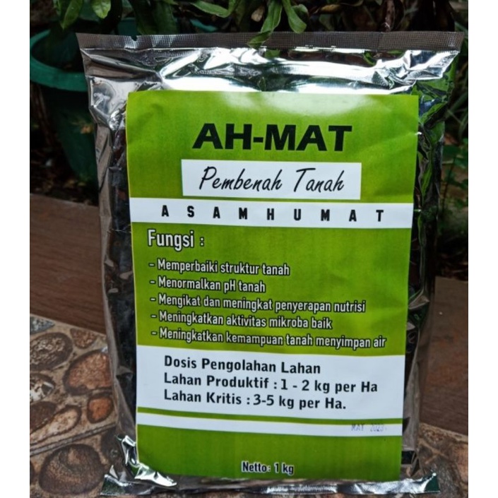 Jual Asam Humat AH-MAT 1kg Asam Humat || Penyubur Lahan Pertanian ...