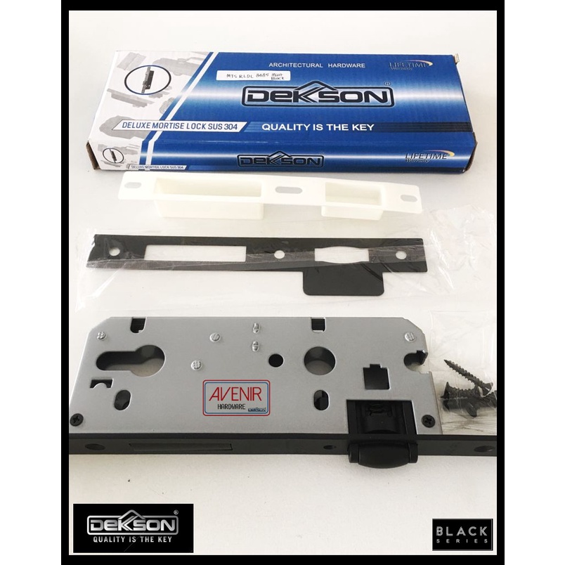 Jual Mortise Lock Dekson Lockcase Dekkson Hitam MTS RL DL 8485 Black ...