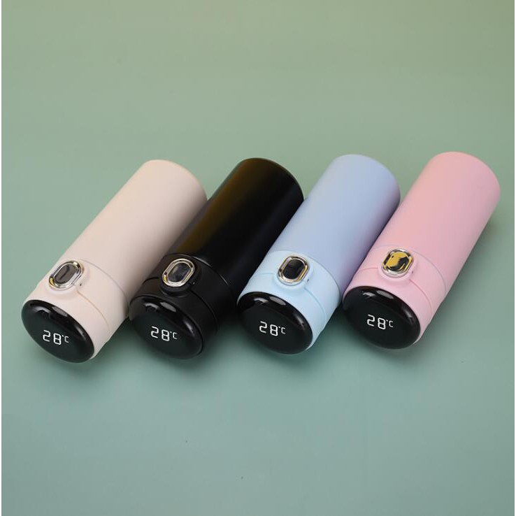 Jual Tumbler suhu 320ml LED - Termos Air Panas Polos Clip On Vacuum Cup ...