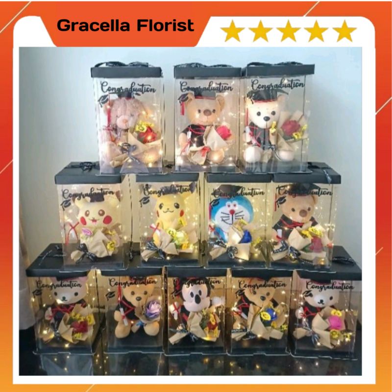 Jual BONEKA SET / BONEKA +BOX+BUKED+LAMPU DAN FREE STIKER UCAPAN ...