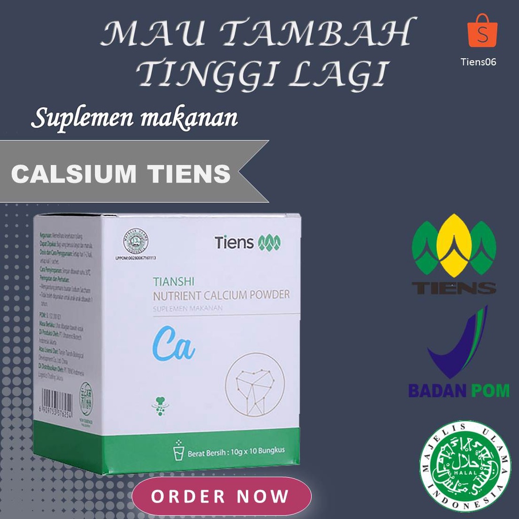 Jual Susu Tiens Peninggi Badan Susu Kalsium Tiens Nutrient High Calcium ...