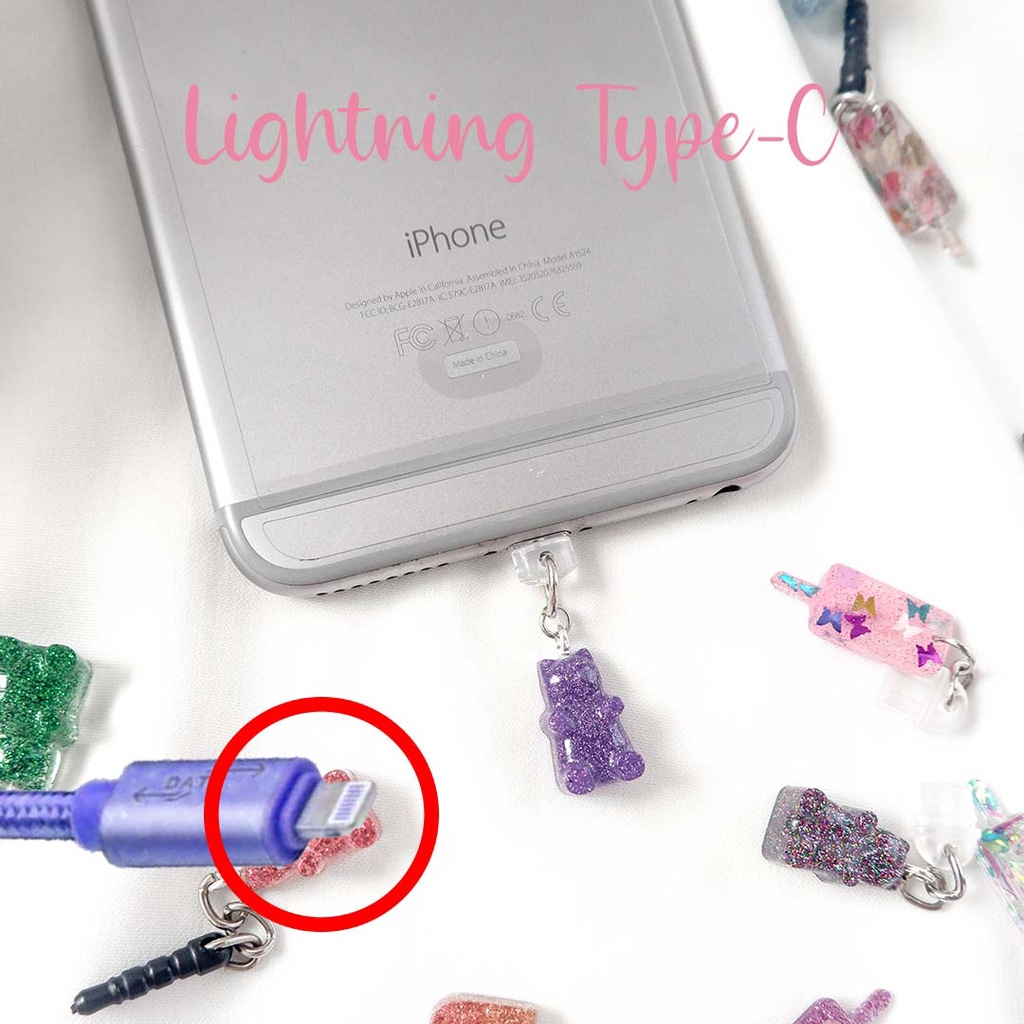 Jual (PRE-ORDER) CUSTOM DUST PLUG/PORT PLUG TYPE C/MICRO USB/IPHONE ...