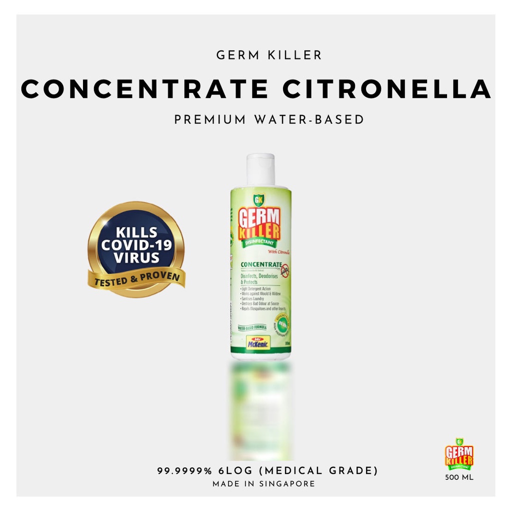 Jual Germ Killer Disinfectant Concentrate Citronella 500ml | Shopee Indonesia