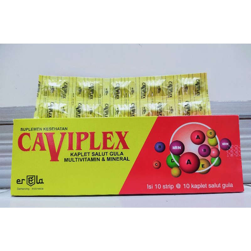 Jual CAVIPLEX BOX ISI 100 TABLET MULTIVITAMIN MURAH | Shopee Indonesia