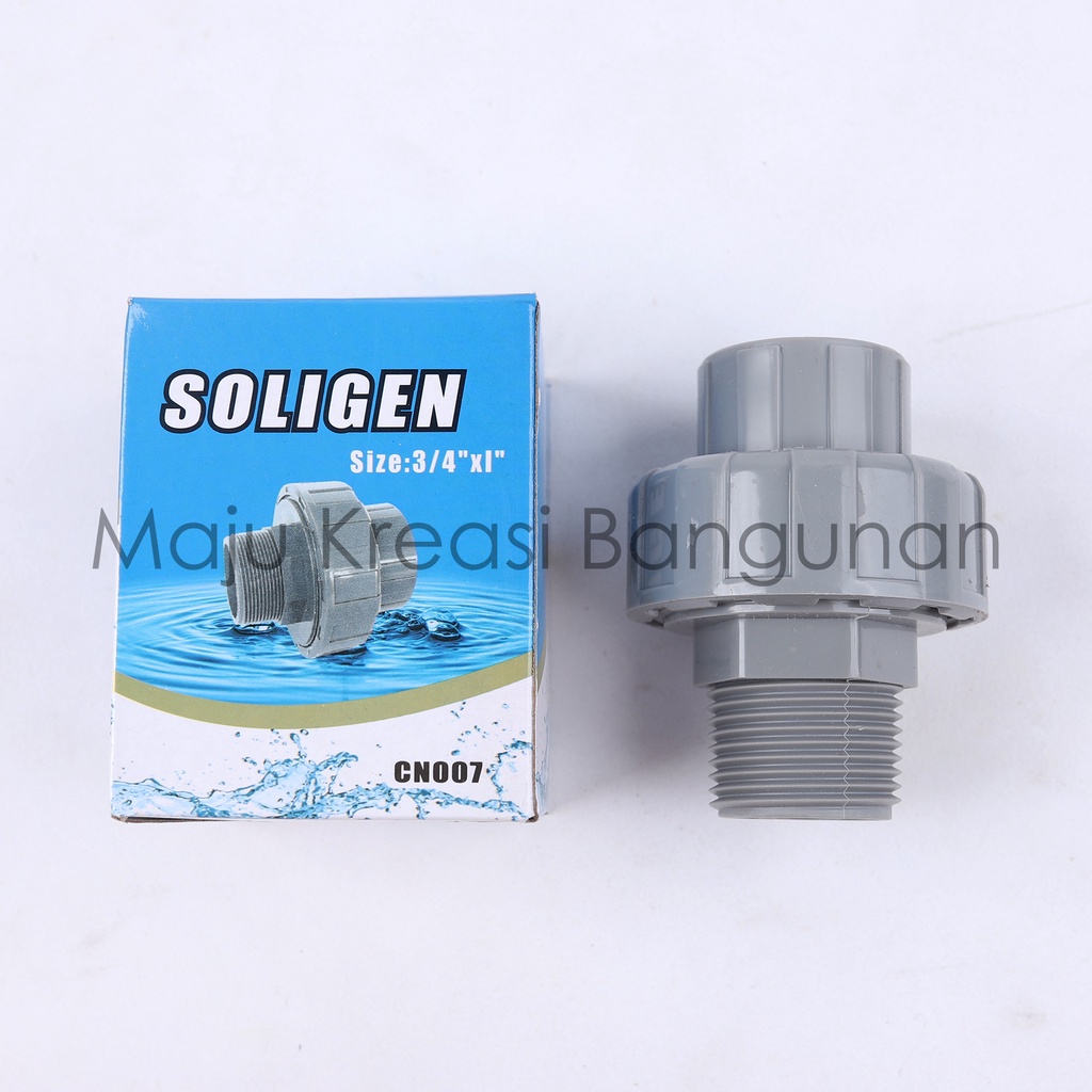 Jual Watermur Drat Luar Soligen 3/4"x1" CN007 07 Water Mur PVC Pompa ...