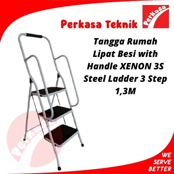 Jual Tangga Rumah Lipat Besi with Handle XENON 3S Steel Ladder 3 Step 1 ...