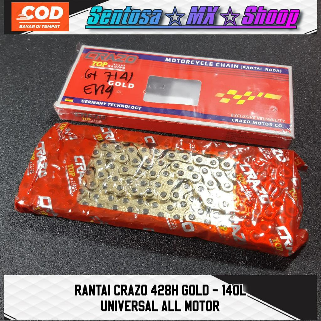 Jual RANTAI / RANTE CRAZO UKURAN 428H 140L GOLD & 428H 130 GOLD UNIVERSAL BUAT SEMUA MOTOR ...