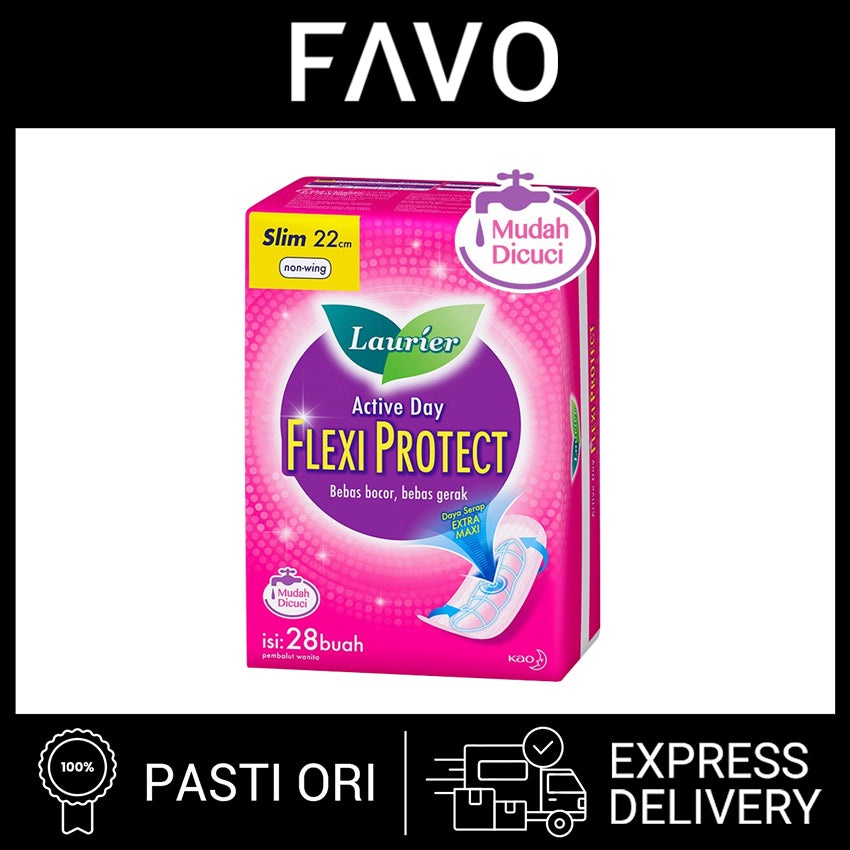 Jual Pembalut Wanita - Laurier Flexi Protect Non Wing 22 cm - 28 Pads | Shopee Indonesia