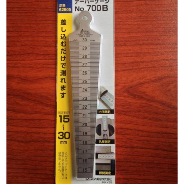Jual Shinwa 62605 Taper gauge type 700B 15-30mm | Shopee Indonesia
