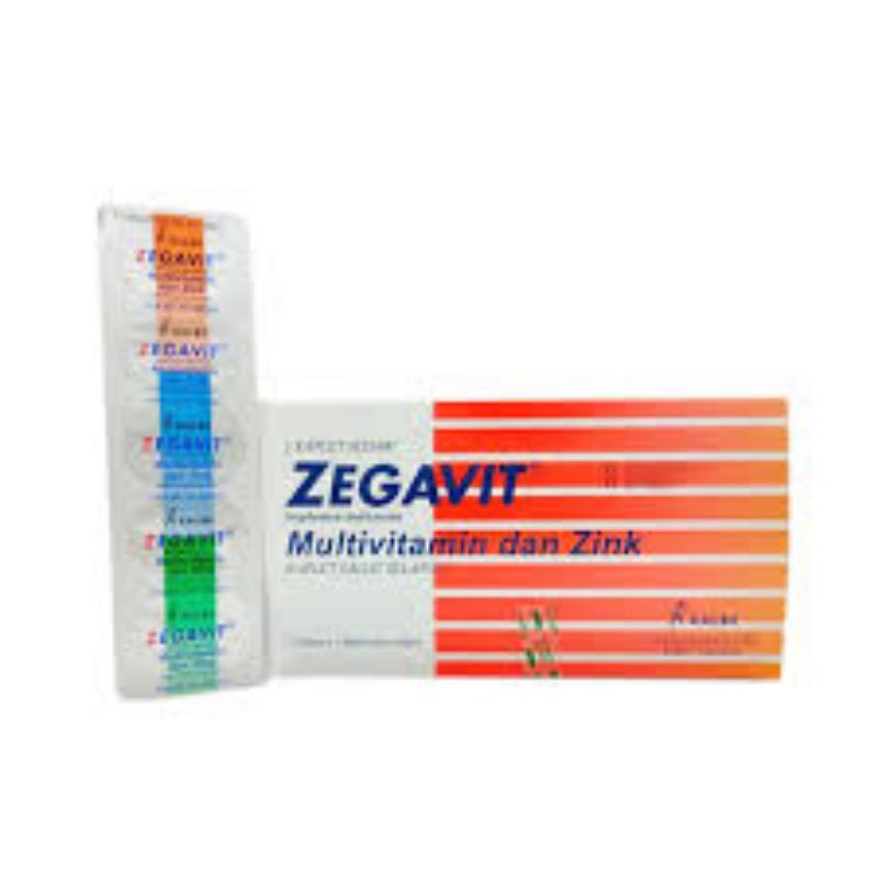 Jual Zegavit Multivitamin dan Zinc 1 strip isi 5 tablet - ORIGINAL ...