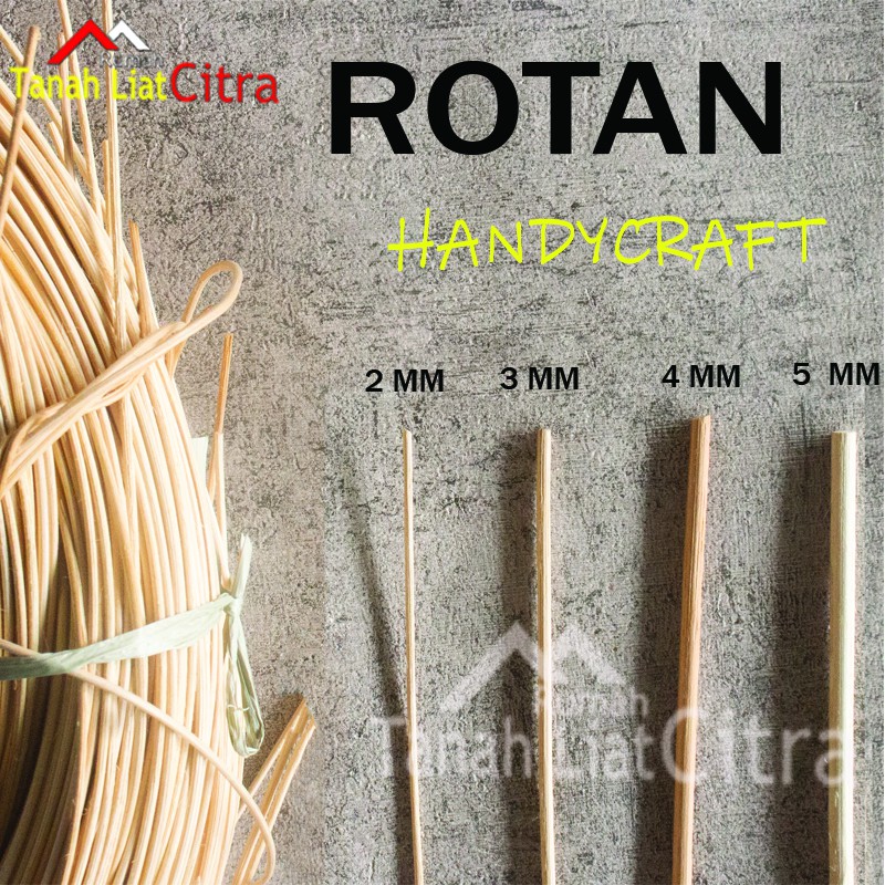 Jual (5 BATANG) Rotan Bulat Asli Bahan Anyaman, Kerajinan Tangan dan ...