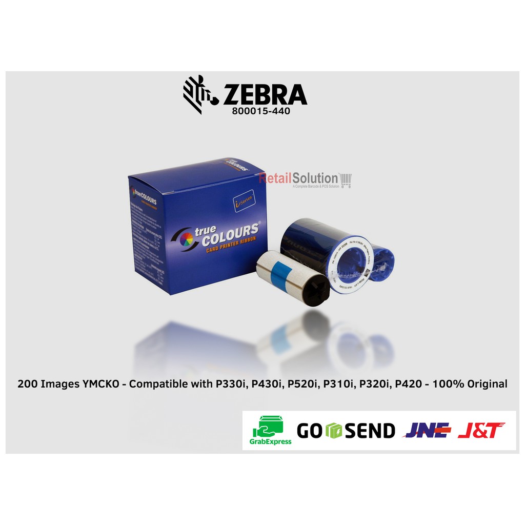 Jual Ribbon Pita ZEBRA P330i YMCKO COLOR 800015-440 | Shopee Indonesia
