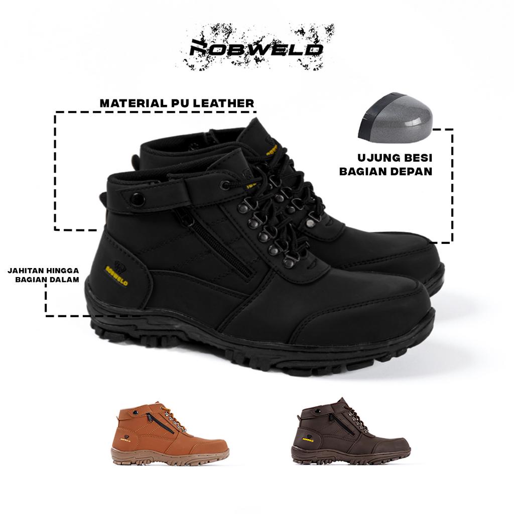 Jual Sepatu Safety Boot Original Septi Pria Ujung Besi Sefty Shoes ...