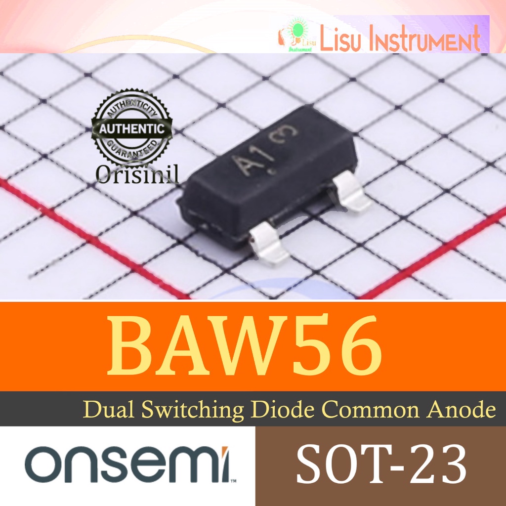 Jual BAW56LT1G BAW56 A1 Dual Switching Diode Common Anode SOT-23 onsemi original | Shopee Indonesia