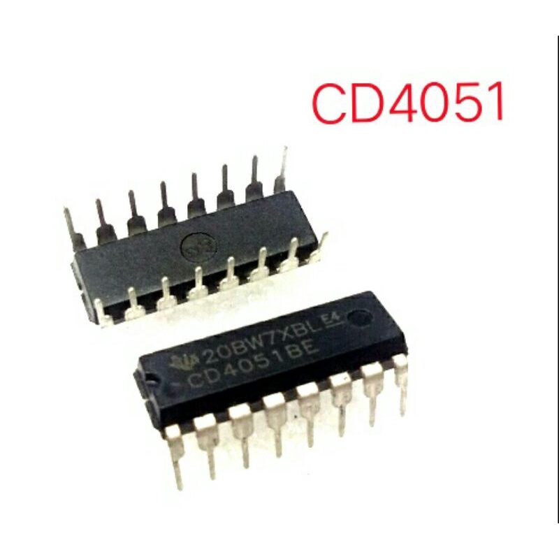 Jual IC CD4051 CD 4051 CD4051BE HCF4051 HEF4051 MC14051 Dip 16pin | Shopee Indonesia