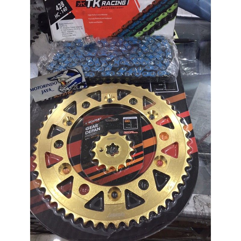 Jual Gear set Yamaha Wr155 WR 155 Trabas Harian Supermoto Scarlet MX ...