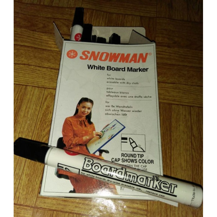 Jual Snowman Spidol Whiteboard BG-12 ( satuan ) | Shopee Indonesia