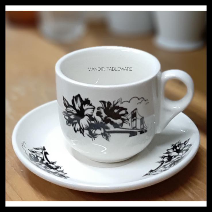 Jual CANGKIR KOPI JADUL / KOPITIAM / KERAMIK TEBAL / MOTIF JEMBATAN ...