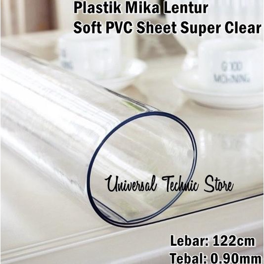 Jual Plastik Mika Lentur Pembatas Pvc Super Clear Lebar 122Cm Tebal 0,90Mm | Shopee Indonesia
