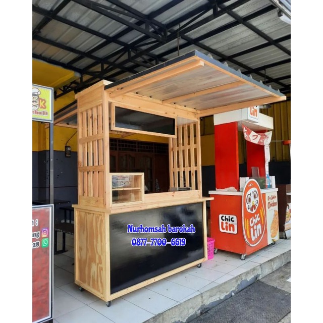 Jual Gerobak kopi , gerobak jatibelanda, booth minimalis murah | Shopee ...