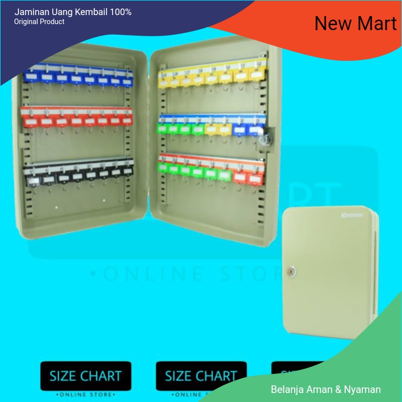 Jual KRISBOW Key Box Baja Kotak Kunci 20/48 Slot | Shopee Indonesia