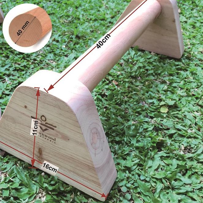 Jual codeO4a4Z--Wooden Parallettes Felon2 Low Parallette Handstand Push ...