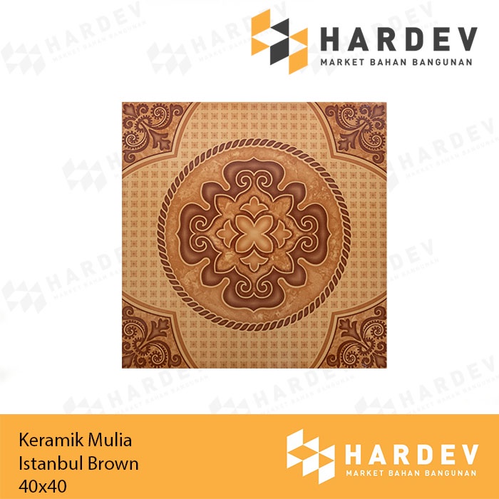 Jual KERAMIK MULIA 40X40 ISTANBUL BROWN | Shopee Indonesia
