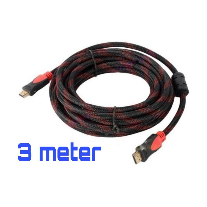 Jual kabel sambung TV dan proyektor HDTV cable panjang 3 meter | Shopee ...