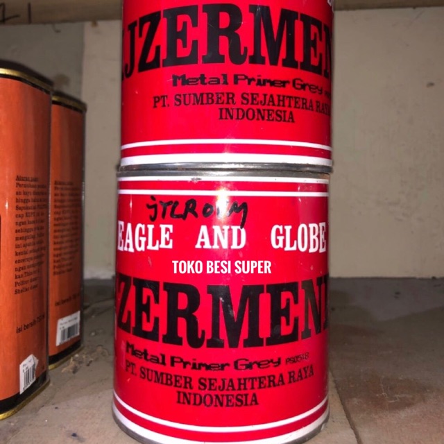 Jual Cat Meni Besi merk Eagle and Globe ukuran 1kg warna Abu Muda ...