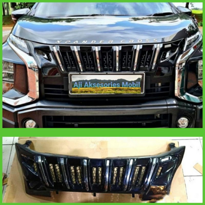 Jual gril xpander cross Grill Mitsubishi xpander cross hitam glossy ...