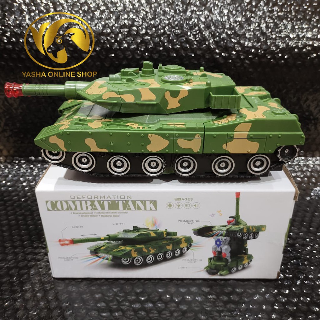Jual Mainan Anak Mobil Combat Tank Bisa Berubah Robot Transformers YJ ...