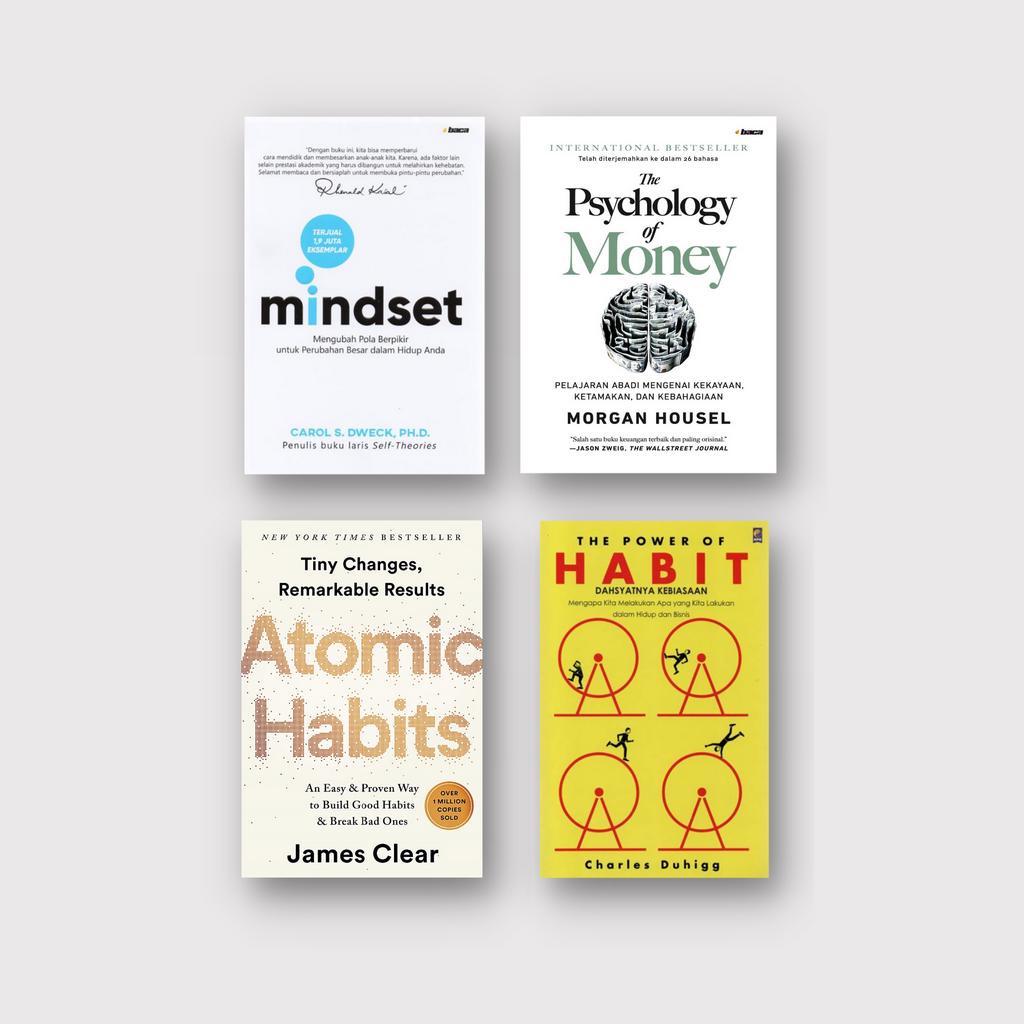 Jual Psychology Money, Atomic Habits, Mindset, dan The Power of Habit ...