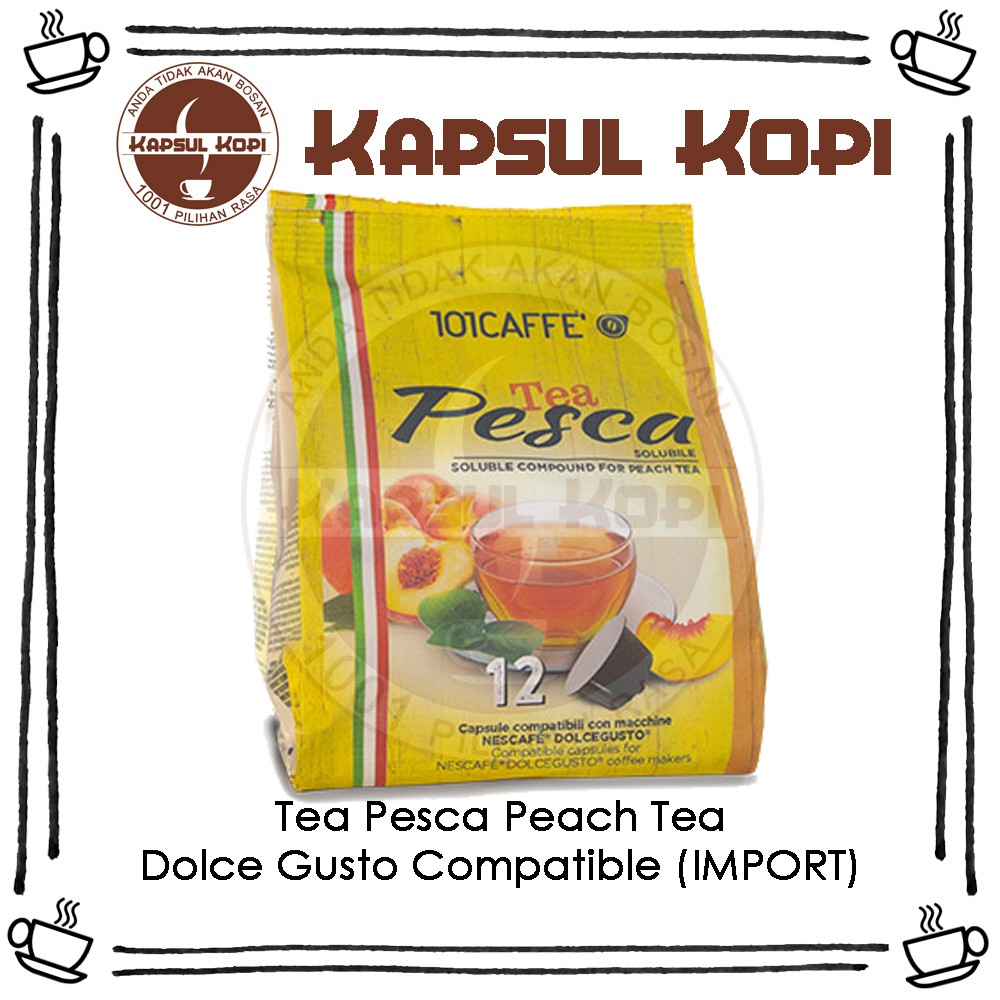 Jual Tea Pesca Peach Tea Kapsul Kopi Impor Dolce Gusto Compatible ...