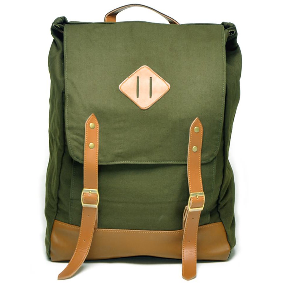 Jual Tas Ransel Kanvas Vintage Bonjour Remi Army Green | Shopee Indonesia