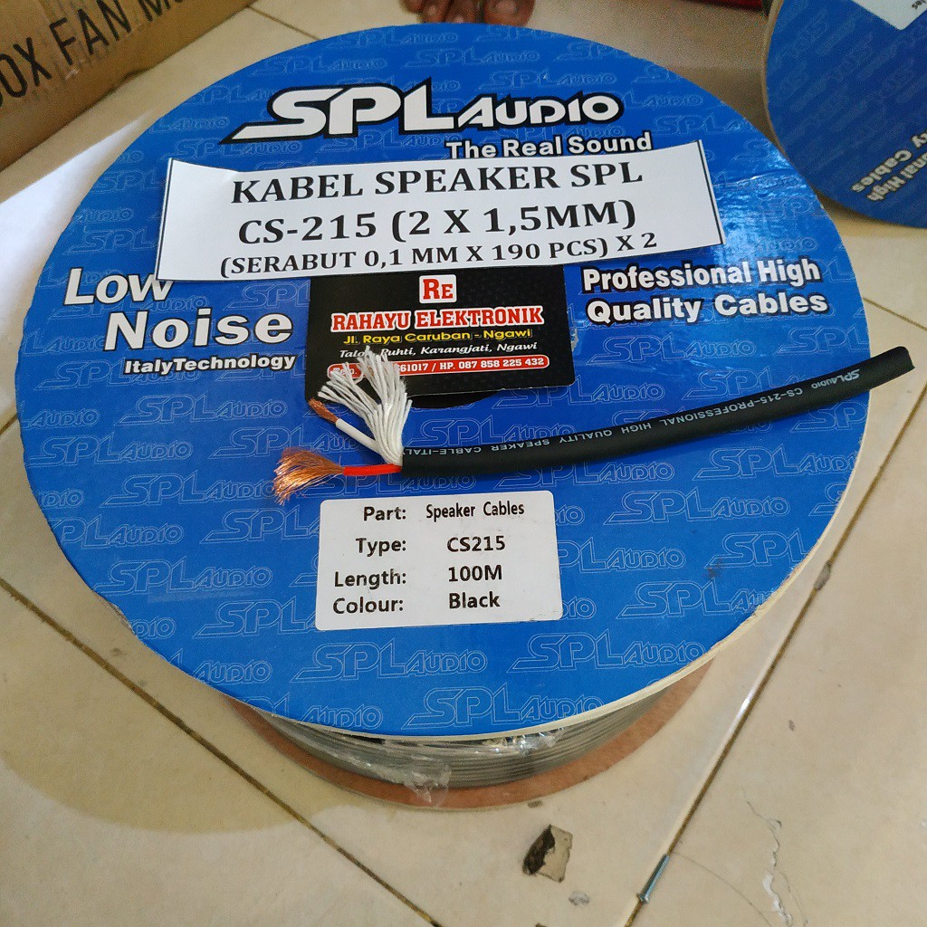 Jual SPL Audio CS-215 Speaker Cable SPL Kabel Speaker 2 x 1,5 Ecer Per ...