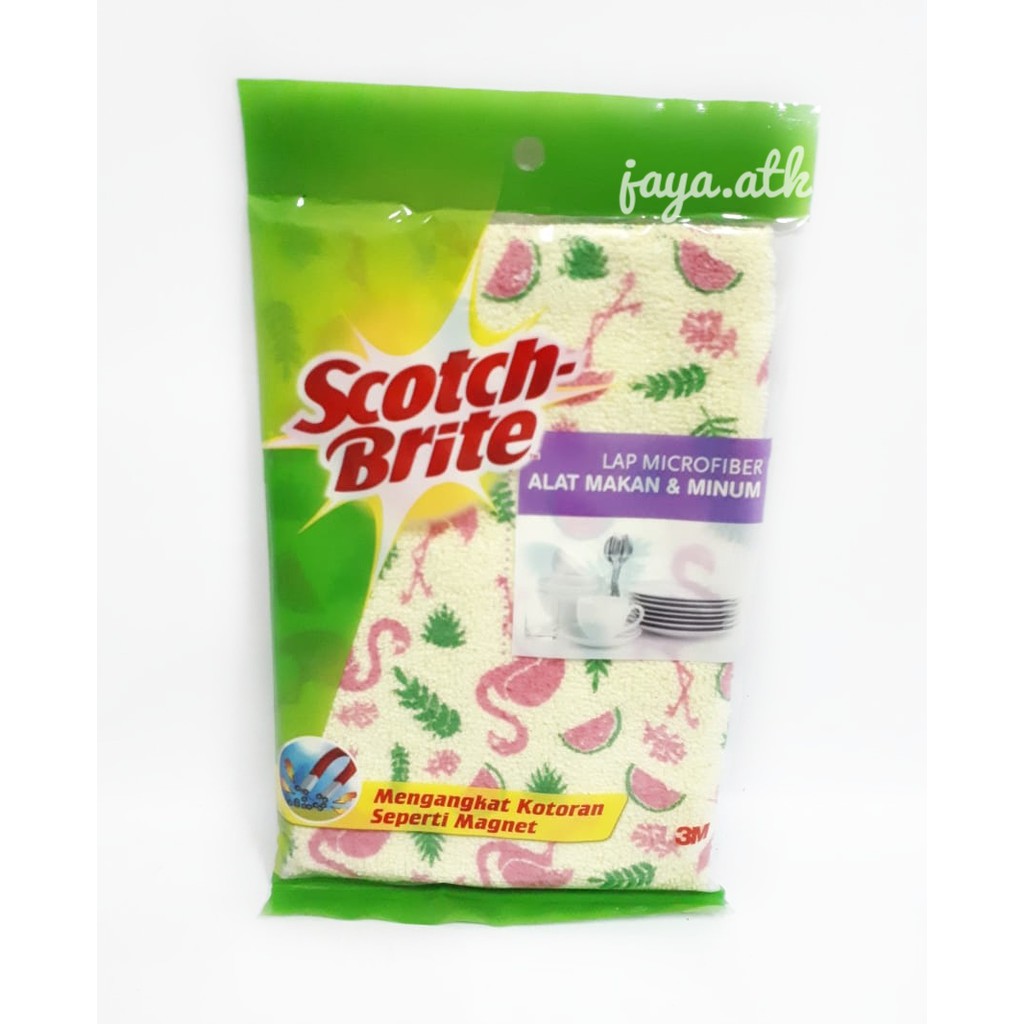 Jual KAIN LAP MIKROFIBER 3M SCOTCH BRITE LAP ALAT MAKAN SERBAGUNA ...