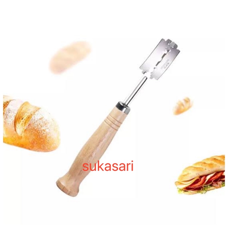 Jual Bread Carving Curved blade knife / pisau ukir roti Scoring lame ...