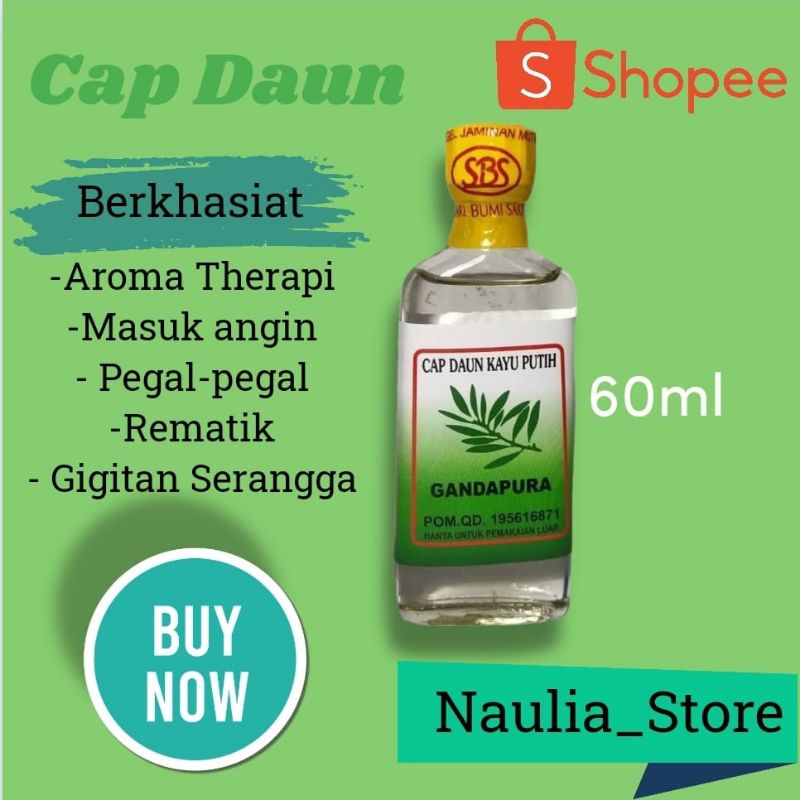Jual Minyak gandapura Cap daun ukuran 60ml | Shopee Indonesia