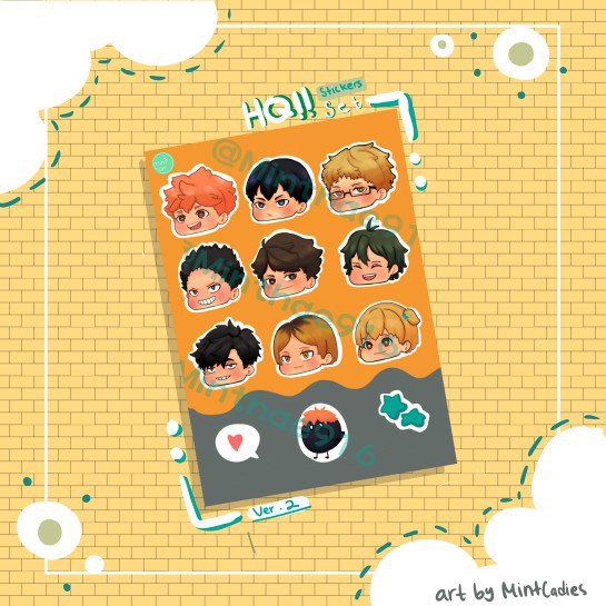 Jual Haikyuu Chibi Stickers Set Versi 2 (Kiss Cut) (Sticker Haikyuu ...