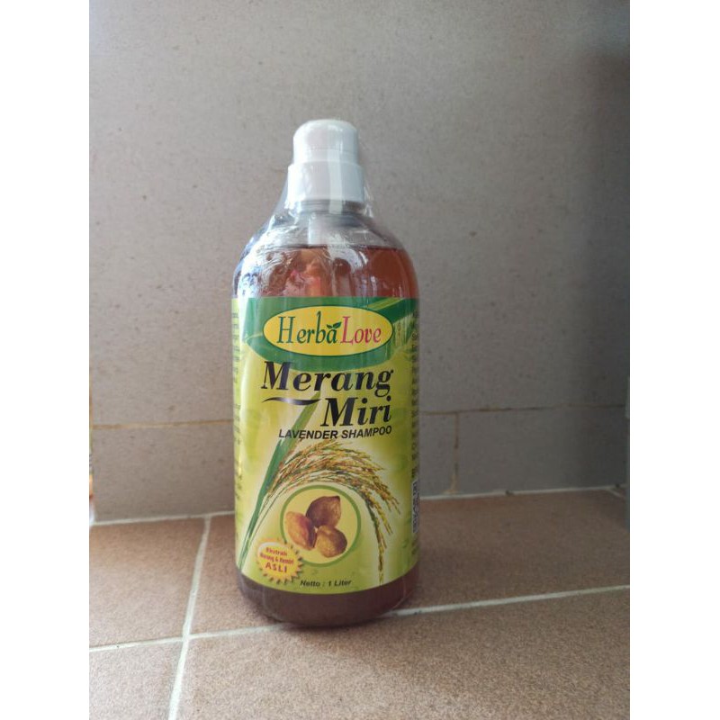 Jual Shampoo Merang Miri 1 liter Herbalove | Shopee Indonesia