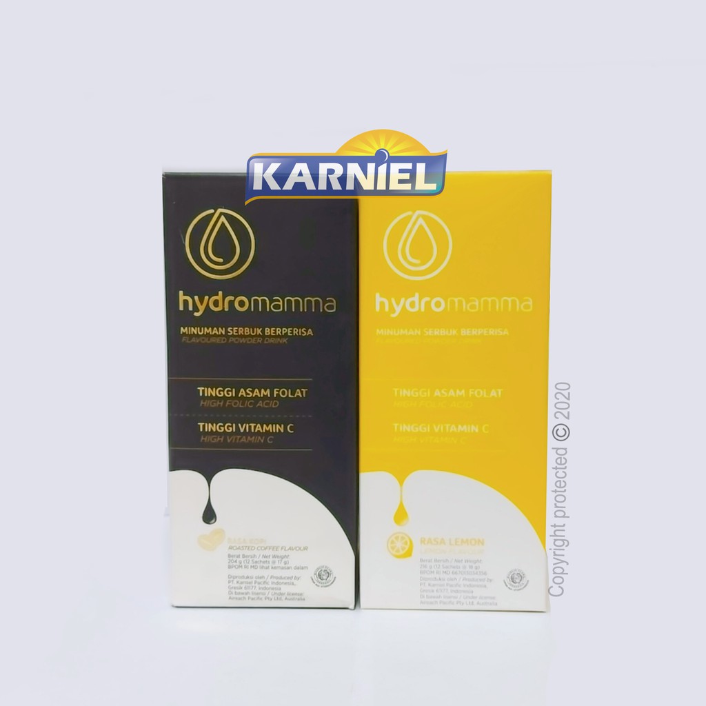 Jual 2 BOX Hydromamma LEMON COFFEE Asam Folat Vit C Hydromama Hydro ...