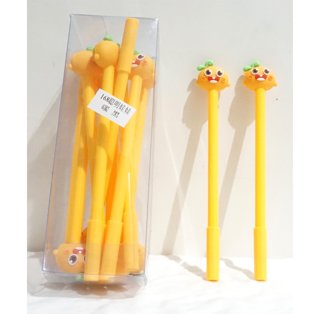 Jual Pulpen fancy Cute Orange kode 168 - pulpen gel jeruk - harga ...
