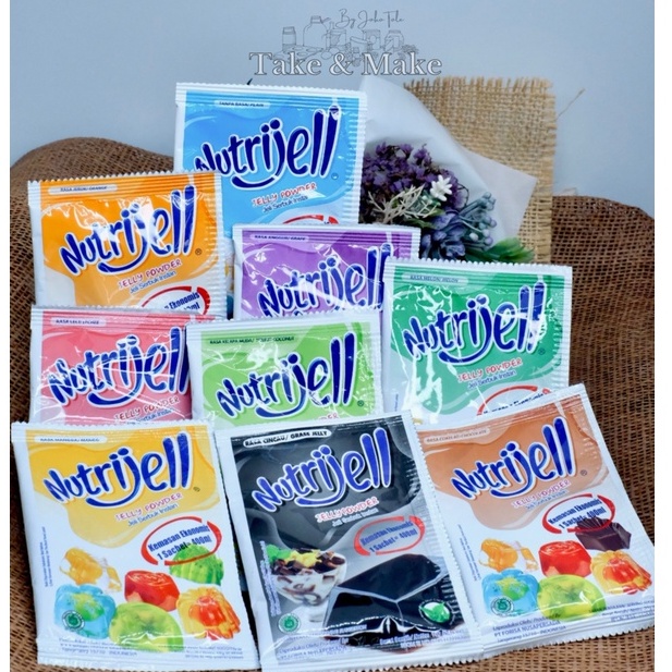 Jual NUTRIJELL JELLY POWDER INSTAN 10GR dan 20GR ( AGAR – AGAR RASA ...
