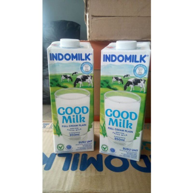 Jual susu uht indomilk good milk full cream | Shopee Indonesia