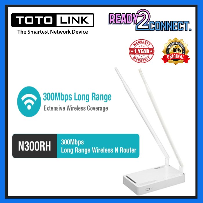 Jual TOTOLINK N300RH 300Mbps Long Range Wireless N Router | Shopee Indonesia