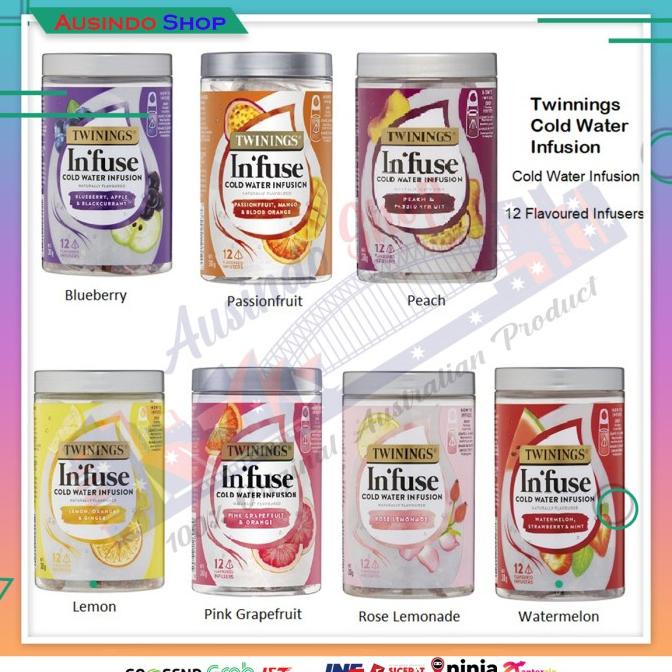 Jual (BISA COD) Twinings In'fuse Cold Water Infuse Jar 12 pack ...