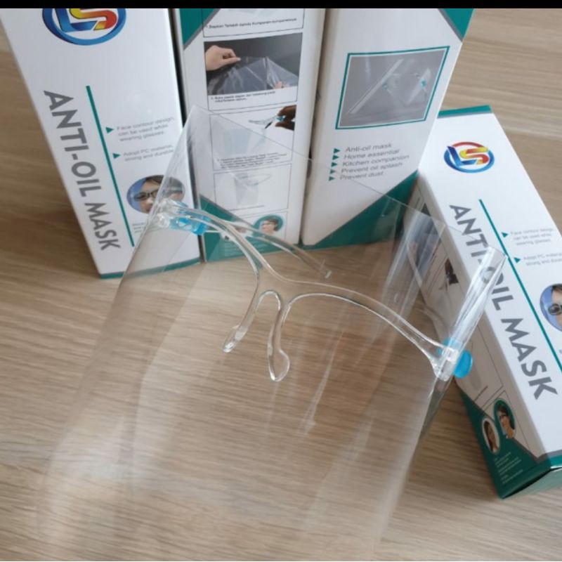 Jual face sield kacamata( anti oil mask) | Shopee Indonesia