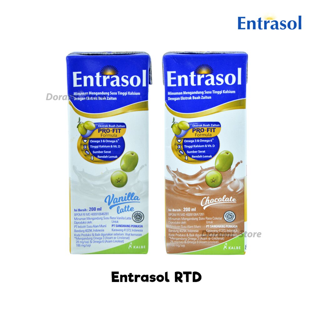 Jual Entrasol RTD 200 ml / Minuman Bernutrisi Tinggi Kalsium Kemasan ...