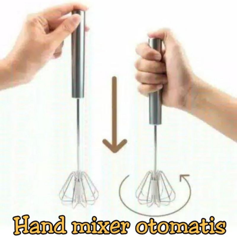 Jual Hand mixer otomatis kocokan telur whisk stainless stell / better ...