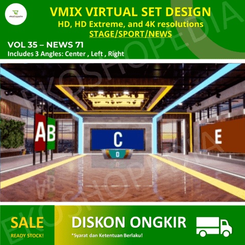 Jual VMIX VIRTUAL SET DESIGN - NEWS 71 v35 | Shopee Indonesia